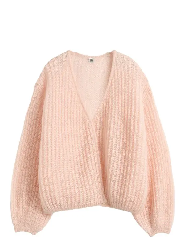TOTEME Drop Shoulder Puff Sleeve Cardigan - No