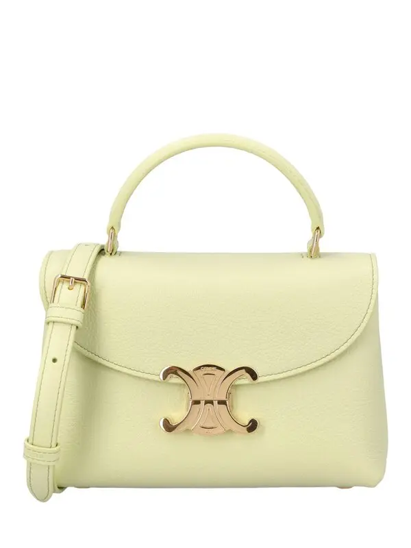 Celine Teen Nino Bag In Supple Grained Calfskin - Nude