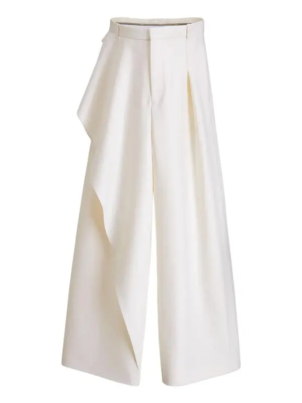 Dior Draped Regular-fit Pants - White
