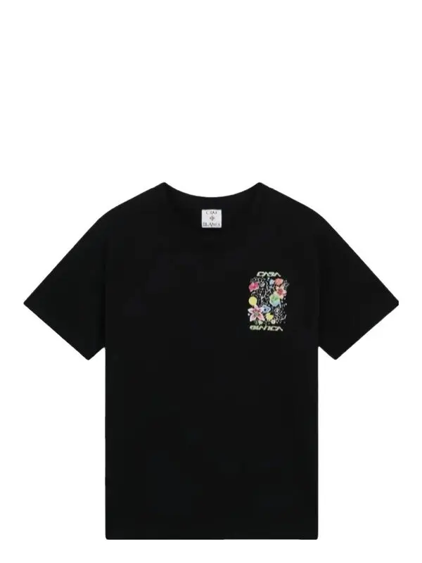 Casablanca Graphic Print T-shirt - Black