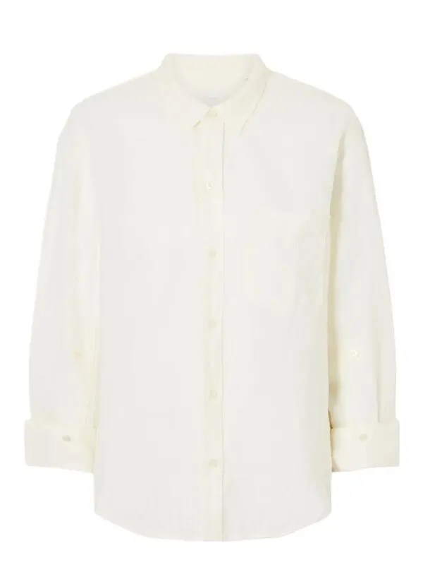 Citizens Of Humanity Kayla Shrunken Linen Shirt - Cream