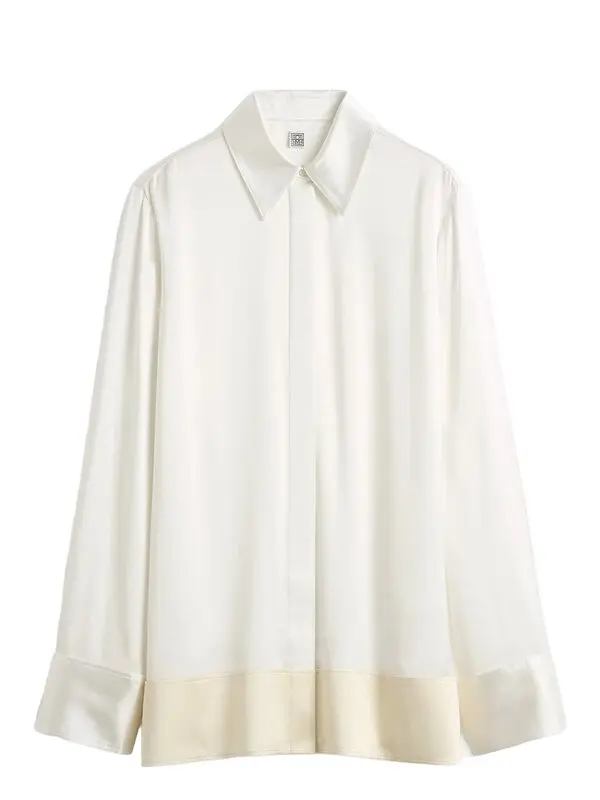 TOTEME Soft Tuxedo Shirt - White