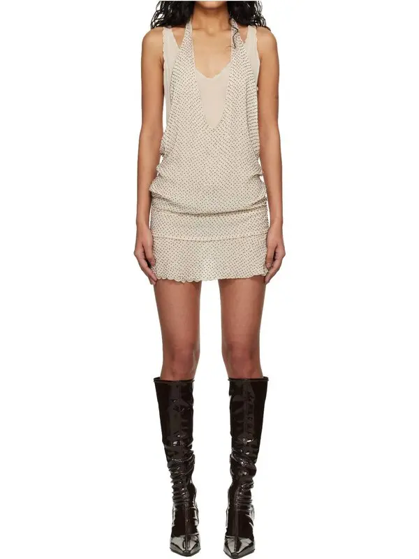 KNWLS Deleria Mini Dress - Nude