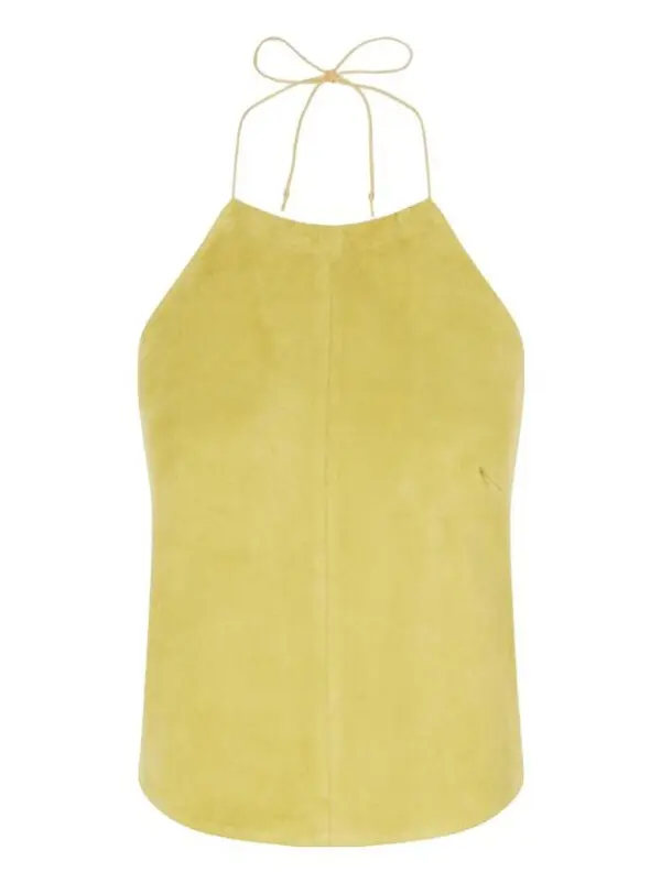 Stouls Suede Halterneck Top - No