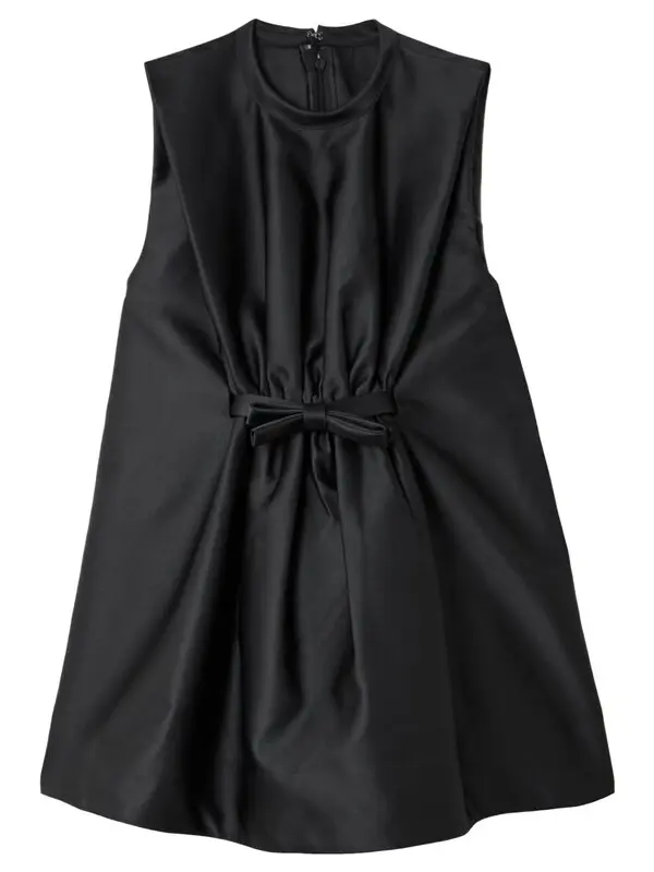 Rabanne Bow Mini Dress - Black