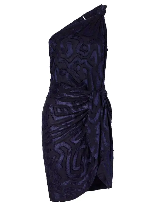 Isabel Marant Étoile One-shoulder Fil Coupé Midi Dress - Black