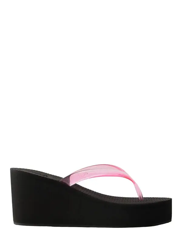 ANCIENT GREEK SANDALS Wedge Flip Flops - Black