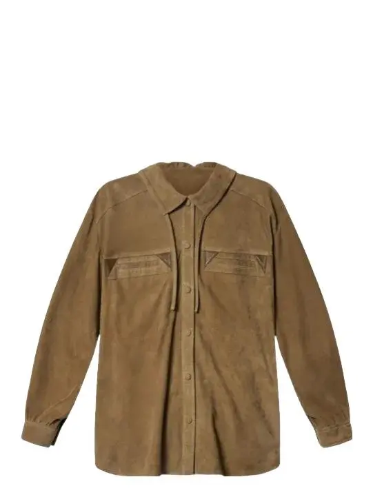 Isabel Marant Étoile Maldon Suede Shirt - Green