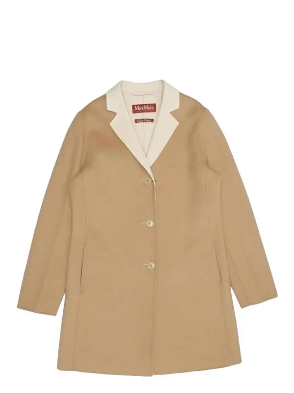 Max Mara Single-breasted Coat - Nude