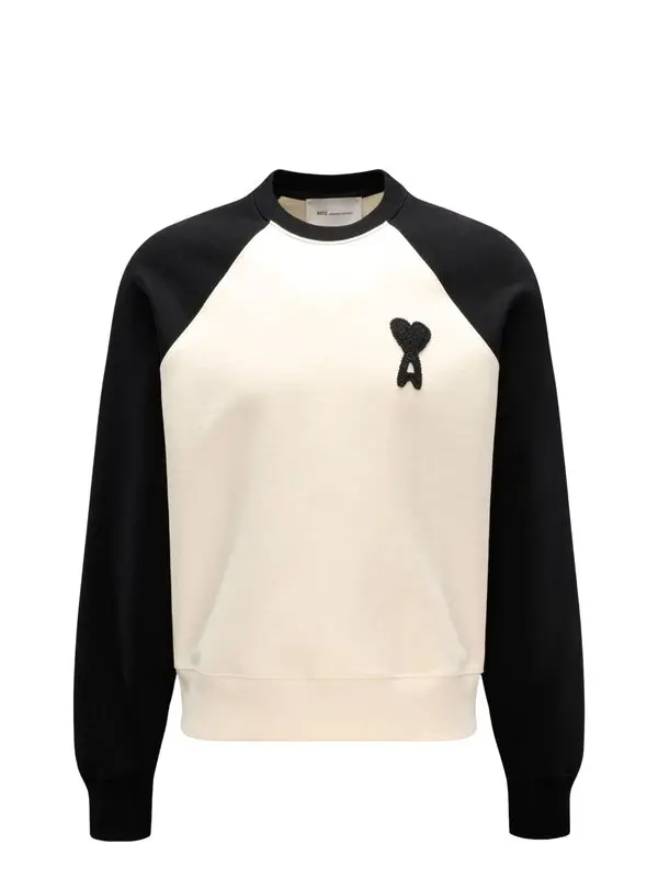 Ami Raglan Logo Sweatshirt - Nude