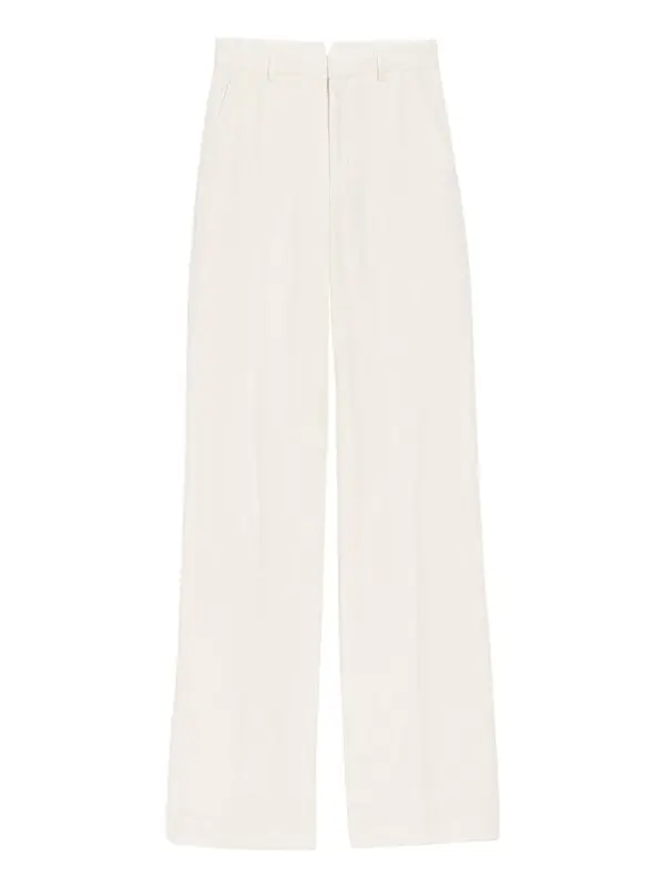 Ami Concealed-fastening Tailored Trousers - White Cream