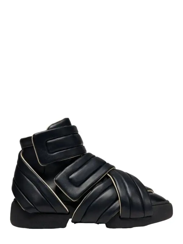 MAISON MARGIELA Padded Criss-cross Sneakers - Black