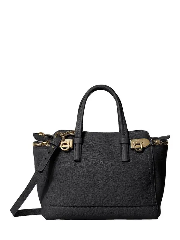 FERRAGAMO Handbag With Logo Detail - Black