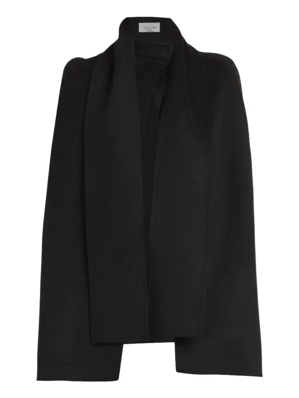 Valentino Garavani Tie-neck Cape - Black