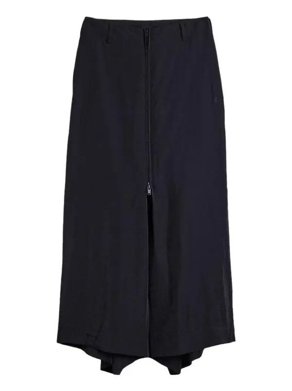 Y3 Wide Leg Textured Trousers - Black