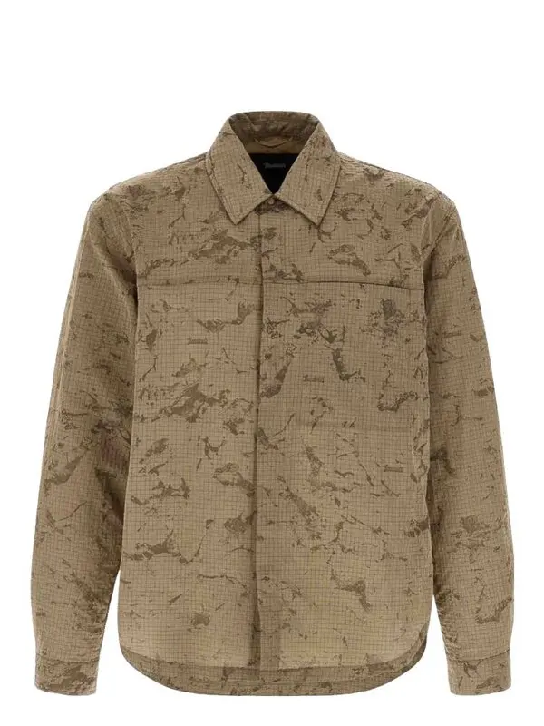 Herno Ripstop Pattern Overshirt - Brown