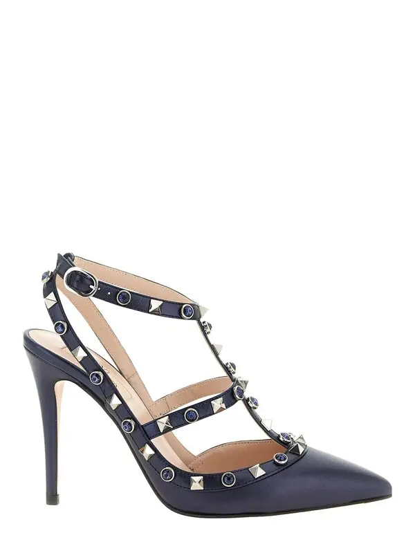 Valentino Garavani Rockstud Ankle-strap Pumps - Multicolor