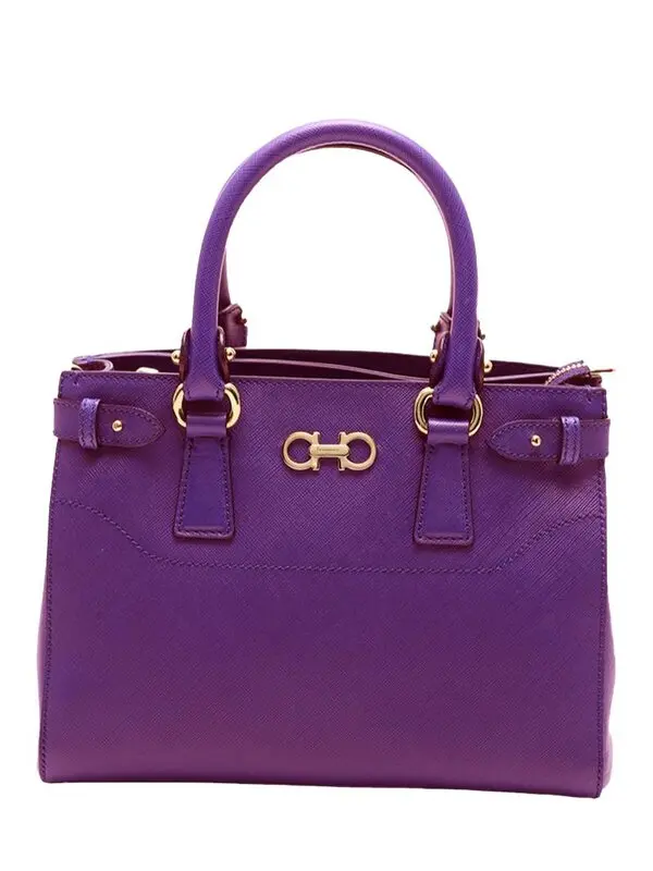 FERRAGAMO Zippered Handbag - Purple