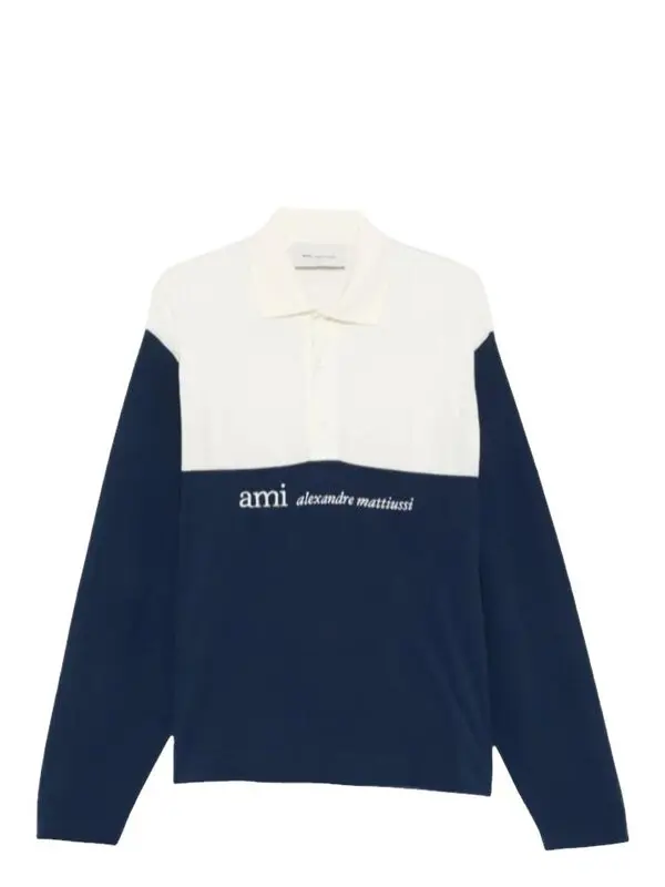 Ami Boxy Polo Shirt - Blue