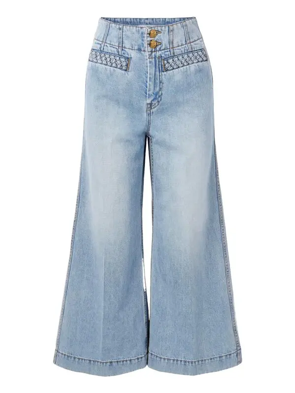 Zimmermann Wanderlust Buttoned Jeans - Light Blue