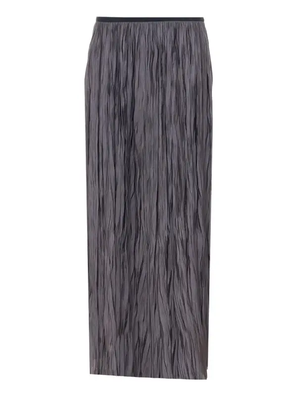 ROBERTO COLLINA Pleated Maxi Skirt - Grey