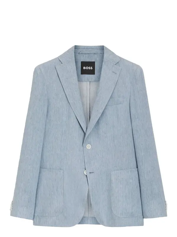 Hugo Boss Chest-pocket Blazer - Gray