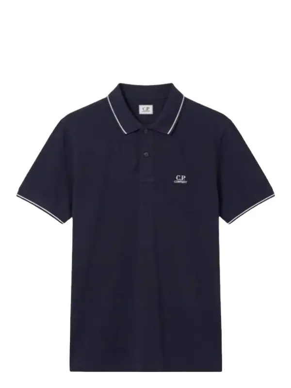 C.P. COMPANY Short-sleeved Polo Shirt - Blue