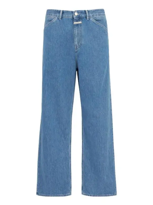 Closed Shoreham Wide Leg Denim Jeans - Medium Blue