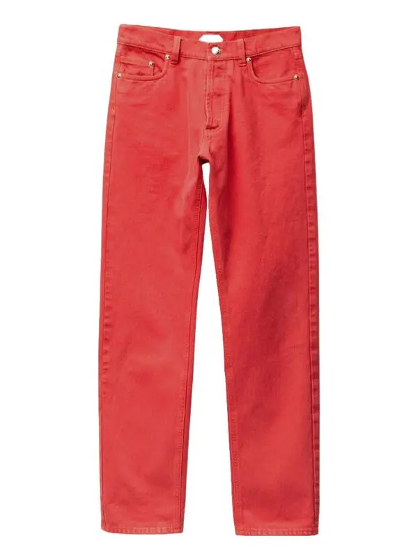 Versace Regular Fit Straight-leg Jeans - Red