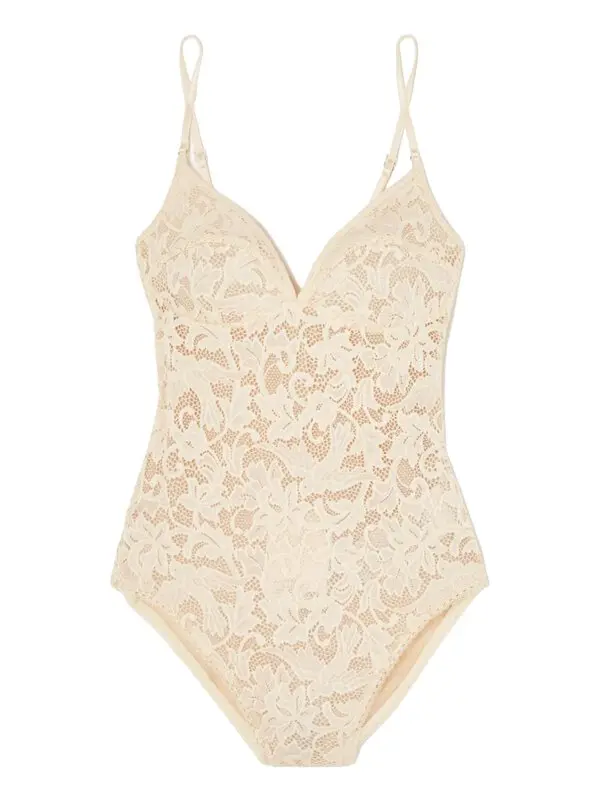 Zimmermann Laced Sleeveless Bodysuit - Cream