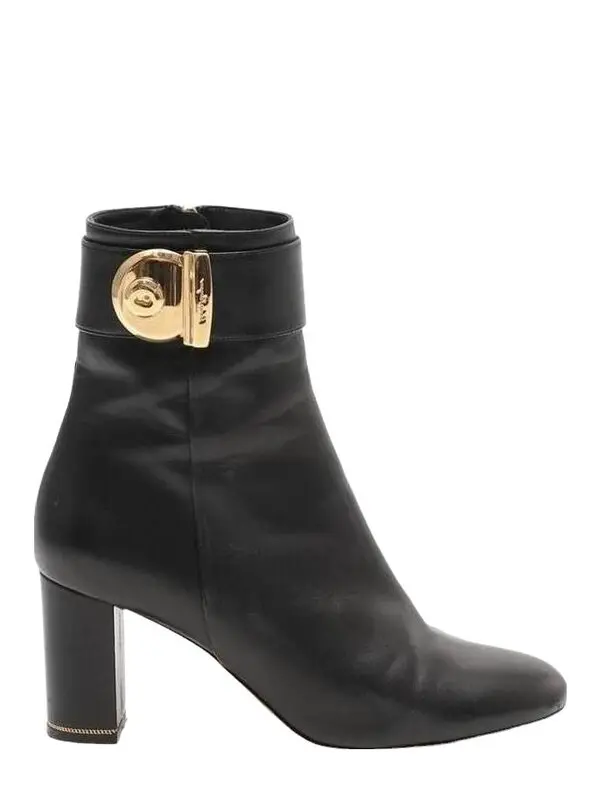 FERRAGAMO Fiamma High-heeled Ankle Boots - Black