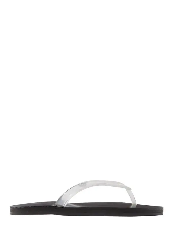 ANCIENT GREEK SANDALS Saionara" Jelly Pvc Flip Flops - Black