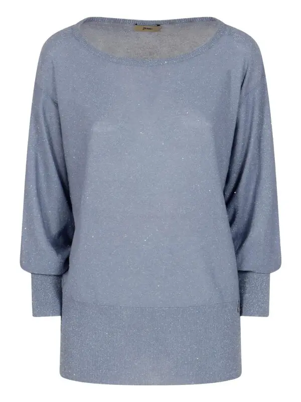 Herno Sequinned Knitted Jumper - Gray
