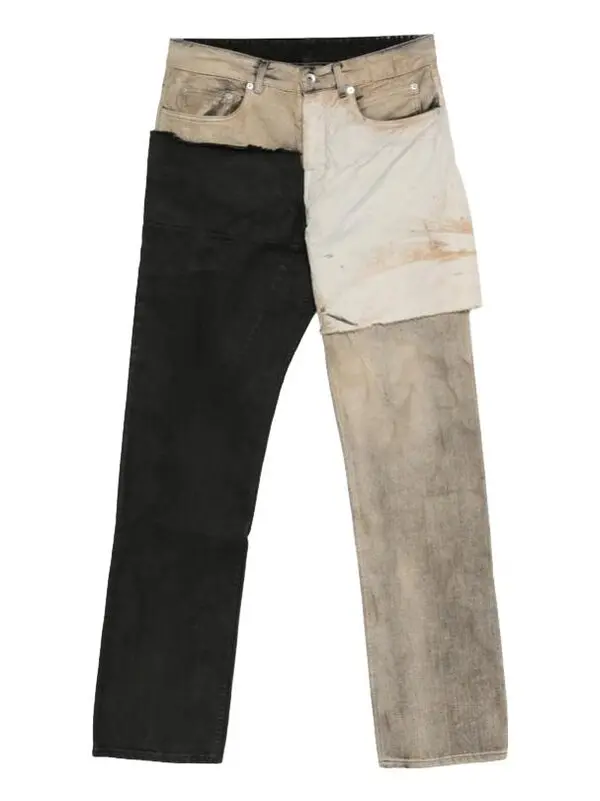 Rick Owens Paneled Jeans - Black