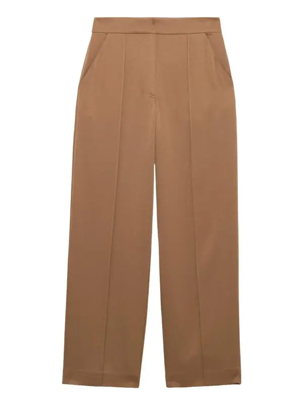 Simkhai Satin Wide-leg Trousers - Chai
