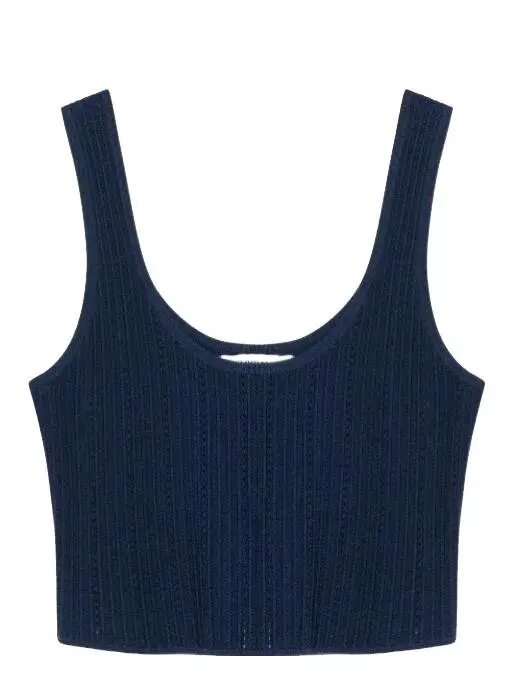 Simkhai Rylan Knit Tank - Midnight Blue