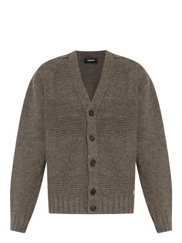 Dsquared2 V-neck Cardigan With Button Fastening - Green