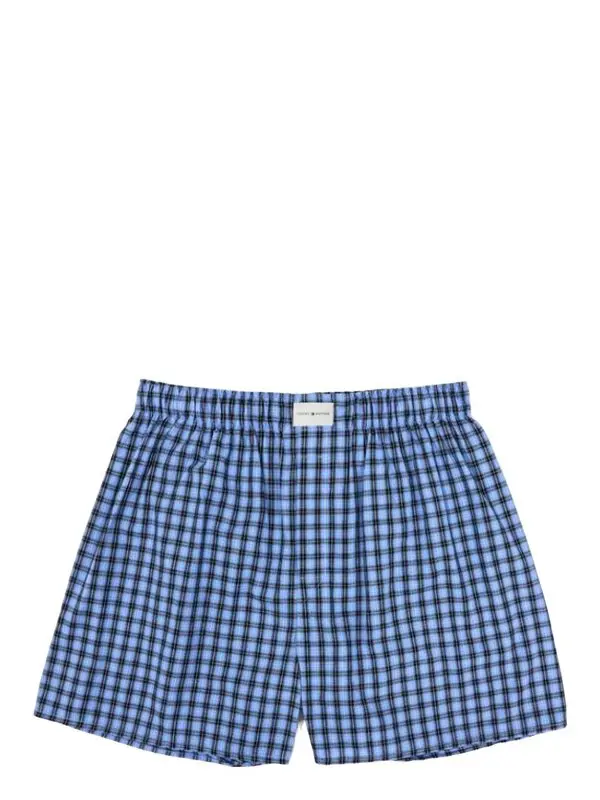 Tommy Hilfiger Plaid Boxer Shorts - Blue