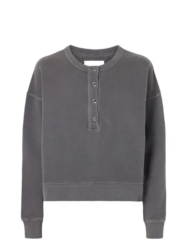 Citizens Of Humanity Cotton-blend Fleece Sweatshirt - Dark Gray