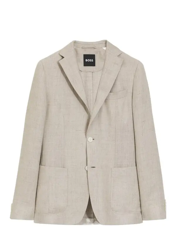 Hugo Boss Hanry Two-button Blazer - Beige