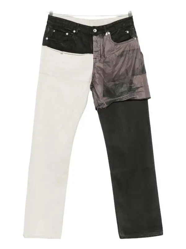 Rick Owens Paneled Jeans - Black