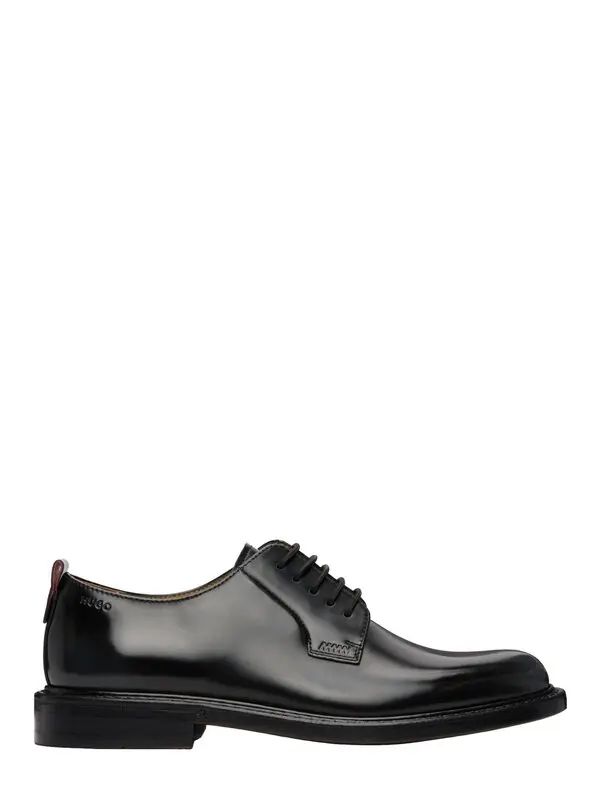 Hugo Boss Round Toe Lace Up Formal Shoes - Black
