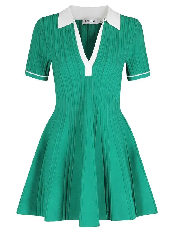 Simkhai Knit Mini Dress - Green