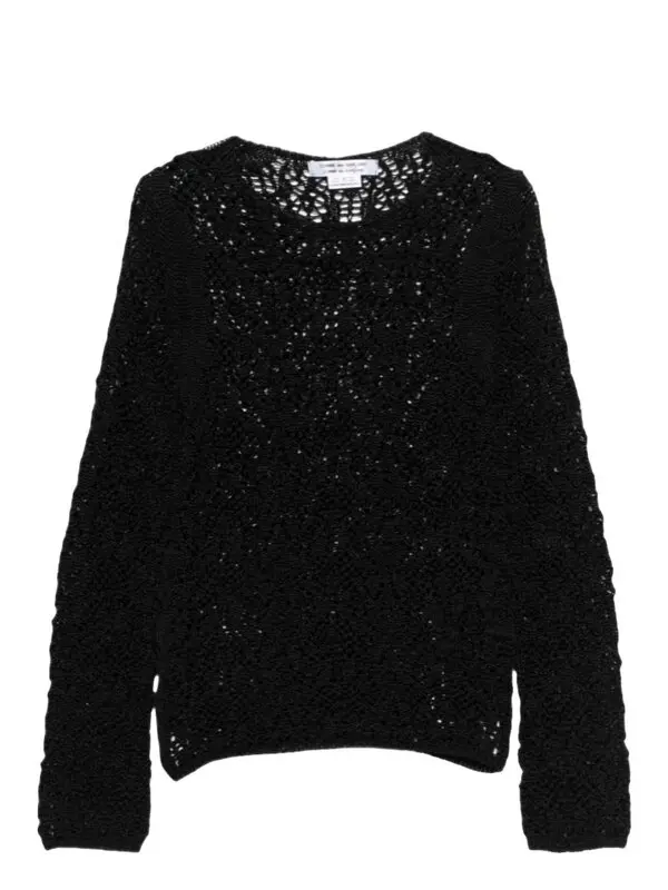 Comme Des Garçons Long Sleeve Knitwear - Black