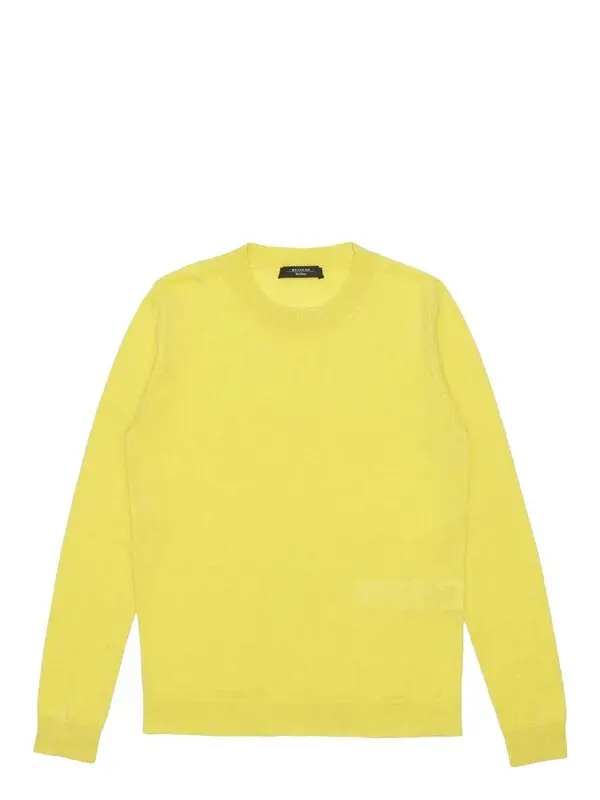 Max Mara Round Neck Long Sleeve Sweater - Yellow