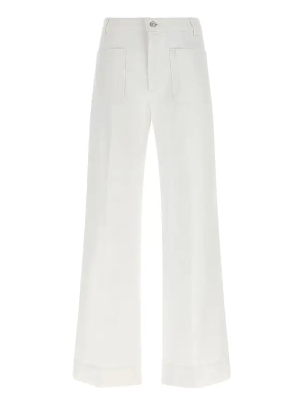 Victoria Beckham Alina High-waist Flared Jeans - White