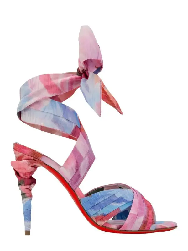 CHRISTIAN LOUBOUTIN Affabula Bow Heeled Sandals - Pink