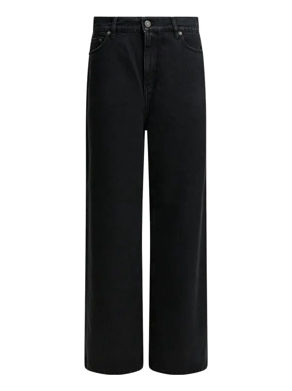 GOLDEN GOOSE Boyfriend Wide-leg Jeans - Black