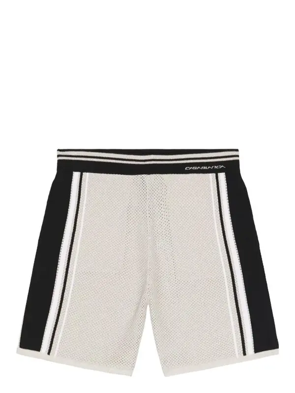 Casablanca Knitted Shorts - White