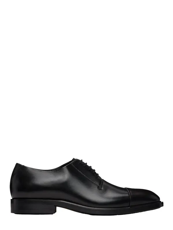 Hugo Boss Leather Oxford Shoes - Black